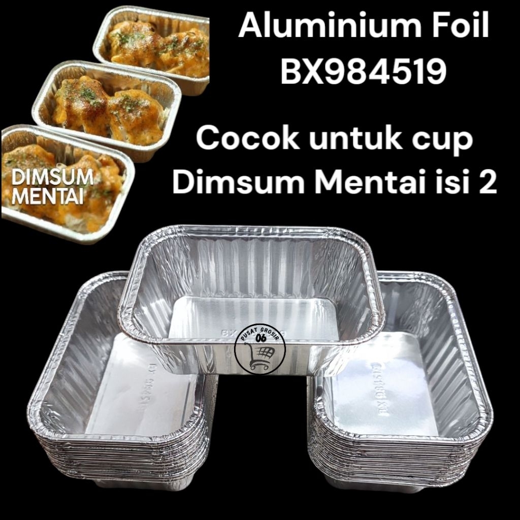 Jual ( BX984519 - 190 ML ) 1 Pack 100 pcs ALUTRAY Aluminium foil PLUS ...