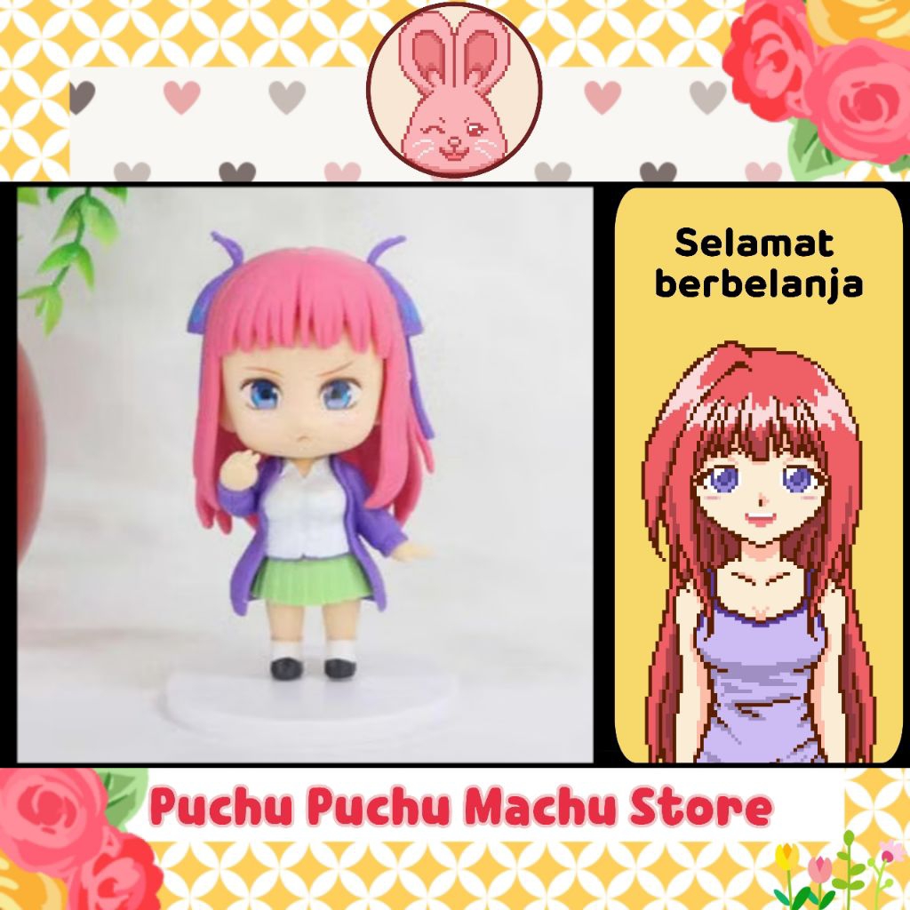 Jual Chibi Action Figure NINO NAKANO Karakter Anime Go-Toubun no ...