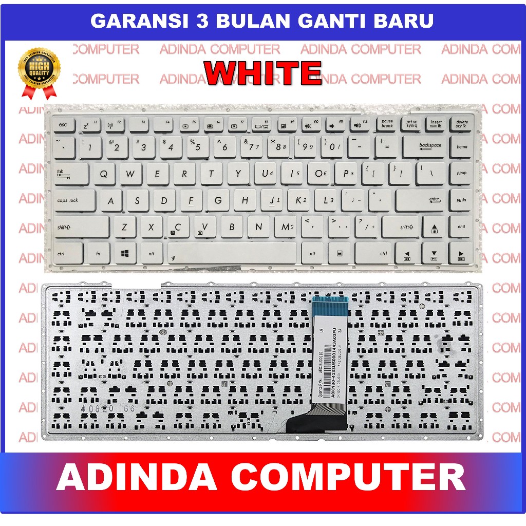 Jual Keyboard Laptop Asus X453 X451 X454Y X454YA X454L X454LA X454W ...