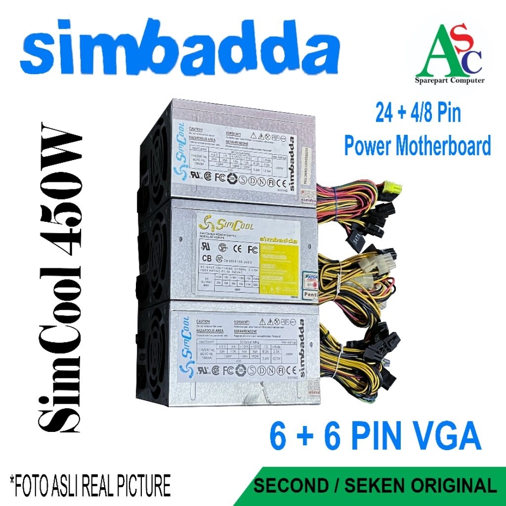 Jual PSU PowerSupply Simbadda 450W | Shopee Indonesia