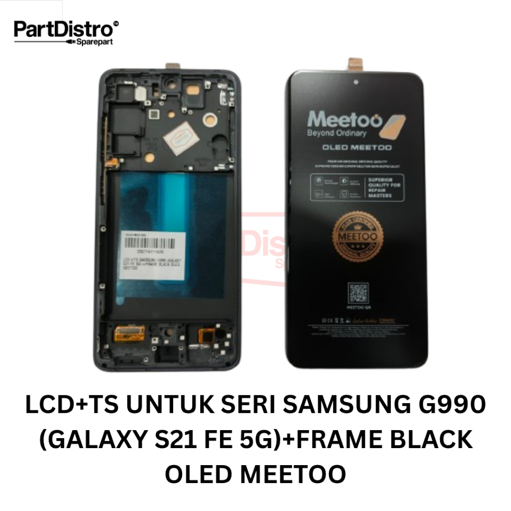 Jual LCD+TS UNTUK SERI SAMSUNG G990 (GALAXY S21 FE 5G)+FRAME BLACK OLED ...