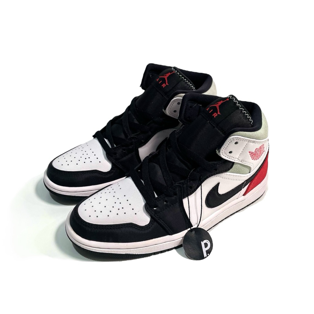 Jual Air Jordan 1 Mid Union Black Toe | Shopee Indonesia