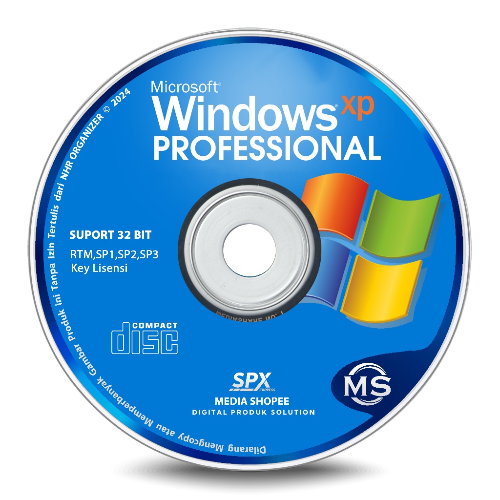 Jual DVD Windows® Xp Professional RTM_SP1_SP2_SP3 Original Produk Key ...