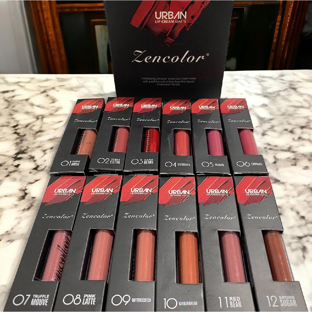 Jual ZENCOLOR Urban Lip Cream Matte Lipcream | Shopee Indonesia