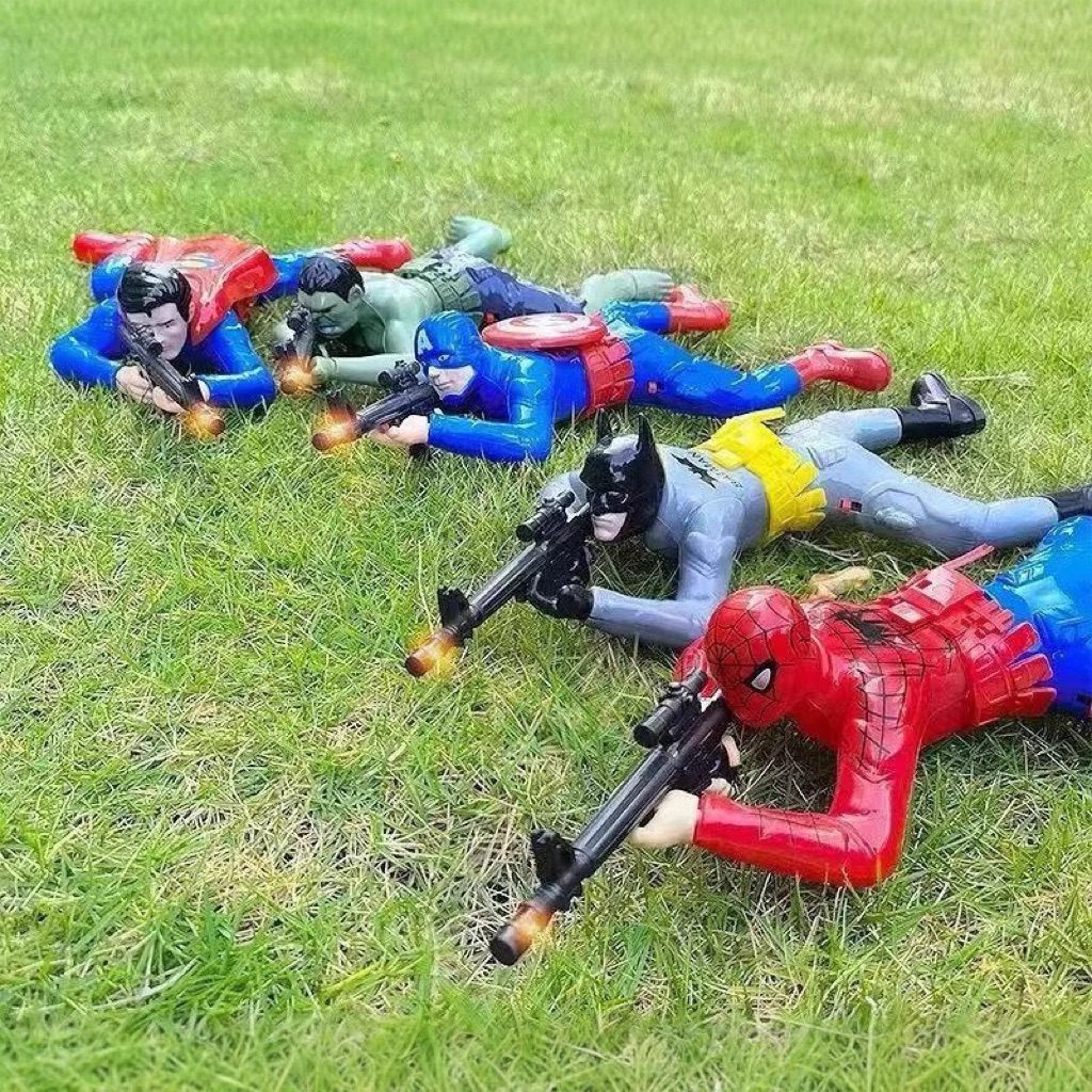 Jual ROBOT MERAYAP Mainan Tentara Bisa Merayap senjata Bunyi & Lampu ...