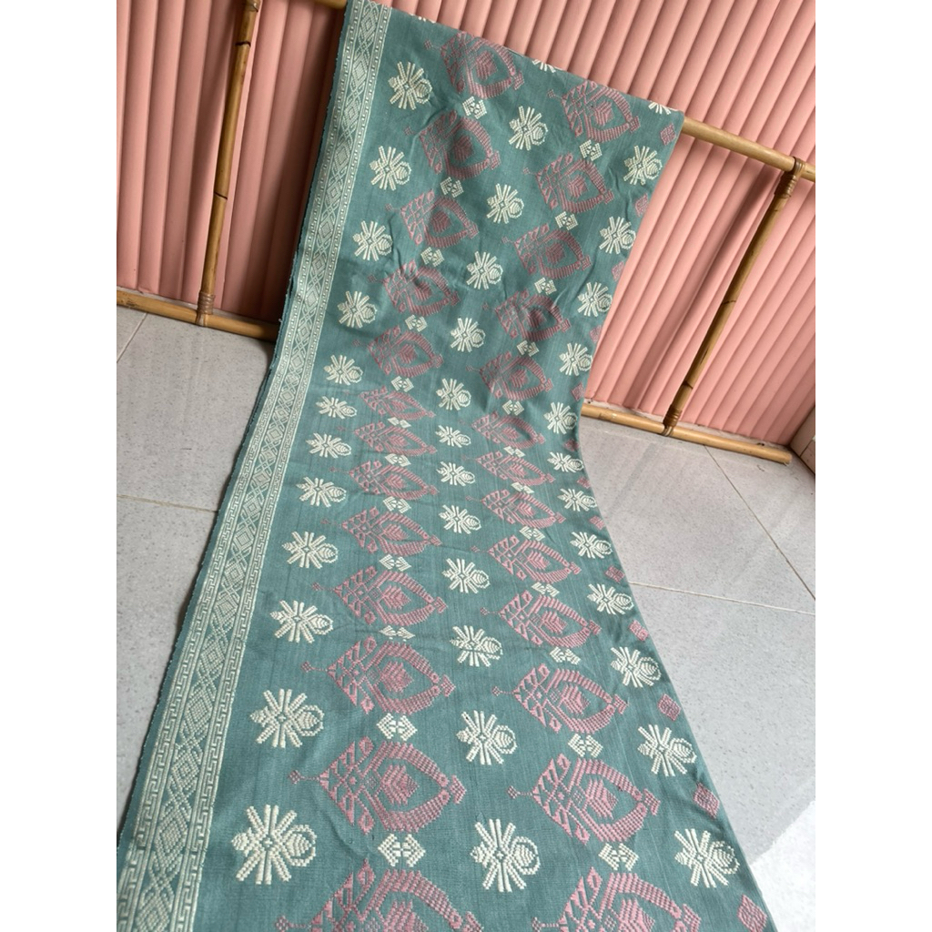 Jual songket lombok dasr tosca | Shopee Indonesia