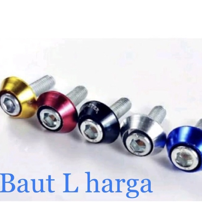 Jual Baut L + Ring Monel Variasi Motor Universal Baut Monel Drat 10 6mm ...