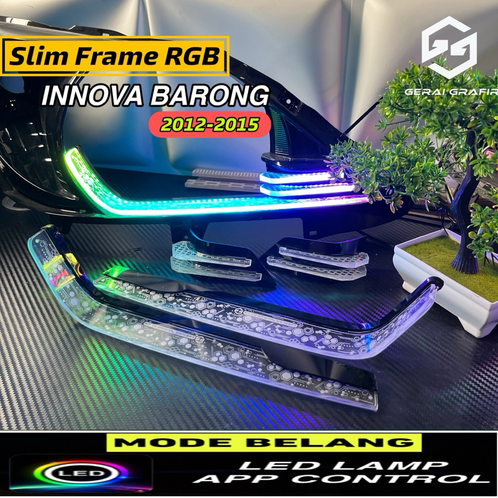 Jual Slim Frame Innova 2012-2015 / Alis Drl Akrilik Innova Barong ...