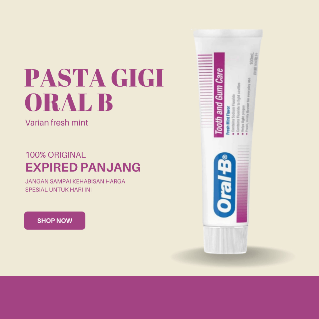 Jual Oral-B Pasta Gigi Tooth and Gum Care 100 ml | Shopee Indonesia