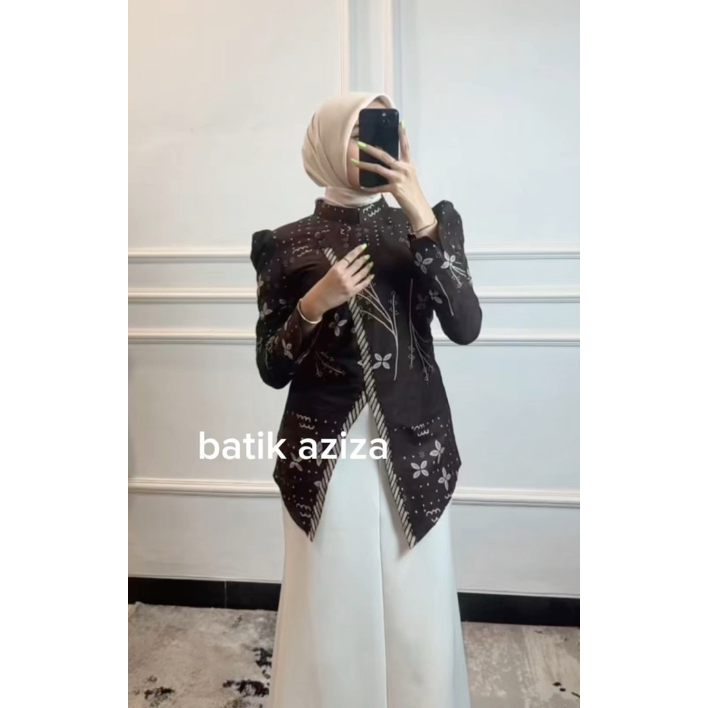 Jual Kebaya Janggan Batik Modern 3 Warna Atasan Batik Wanita Motif ...