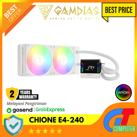 Jual LIQUID COOLER GAMDIAS CHIONE E4-240 AIO Liquid CPU Cooler | Shopee ...