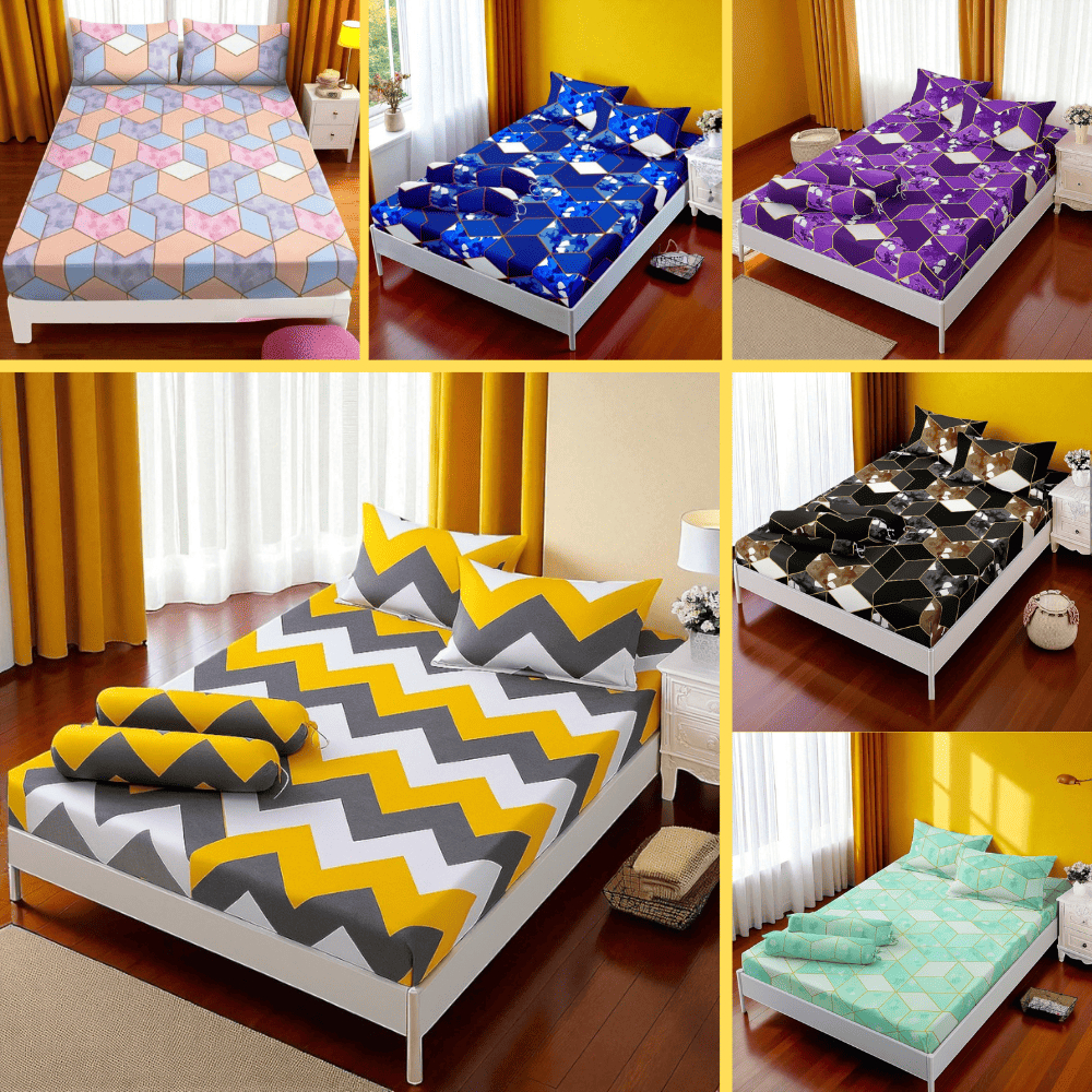 Jual Sprei Polymicro Motif Abstrak Aesthetic Sudut Karet | Shopee Indonesia