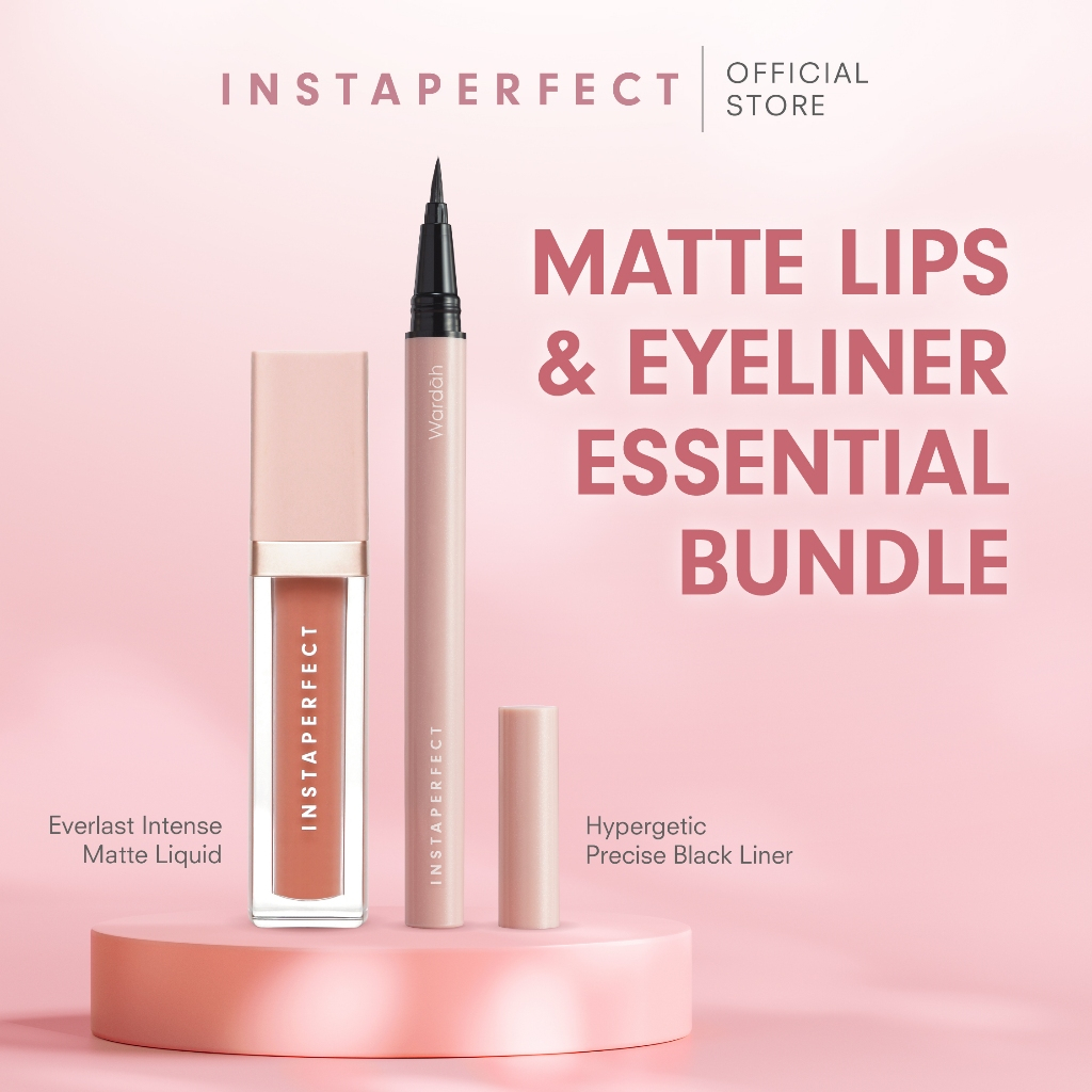 Jual Instaperfect Matte Lips & Eyeliner Essentials Bundle (Everlast ...
