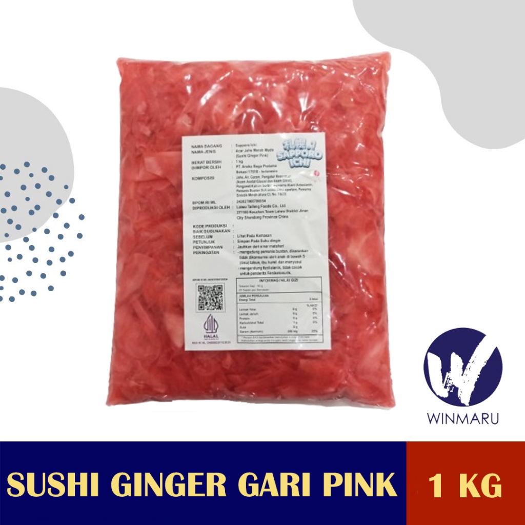 Jual Sushi Ginger / Gari Pink 1 Kg - 1 kg | Shopee Indonesia