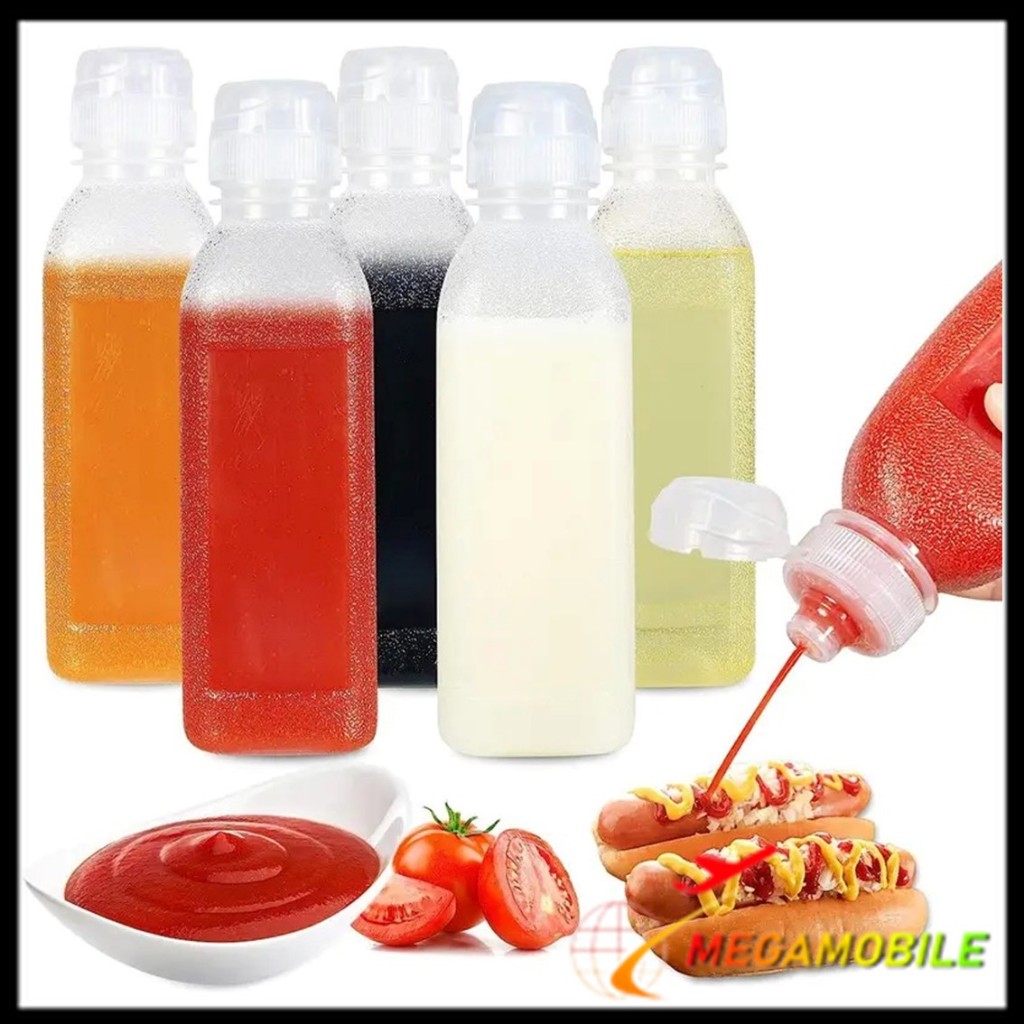 Jual MM - Botol Minyak Saus Kecap Anti Tumpah 500ml & 300 ml Botol Saos ...