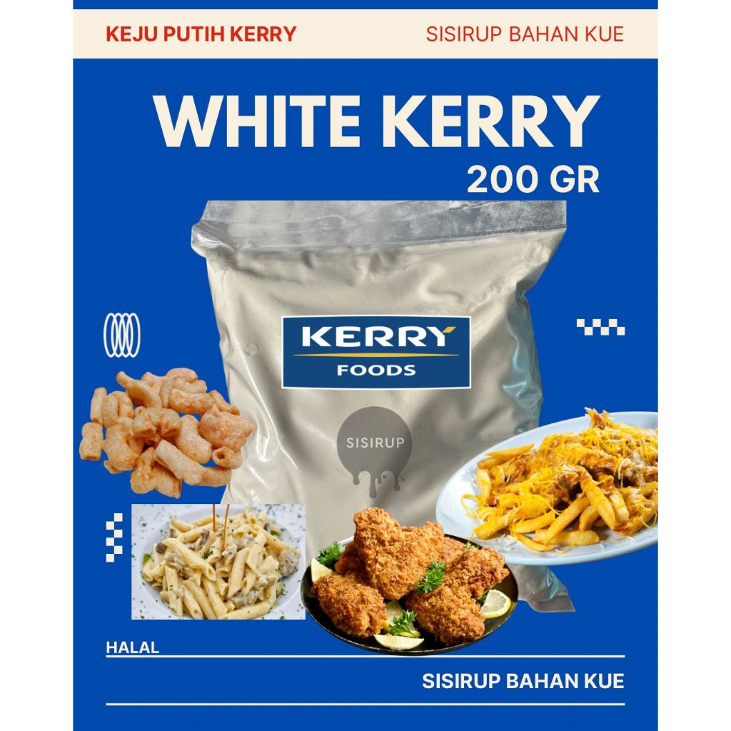 Jual 200 GR WHITE KERRY CHEESE POWDER 200 GR / CHEESE POWDER / Keju ...