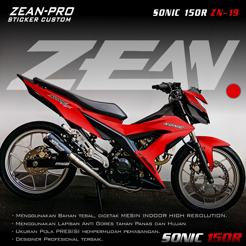 Jual (PROMO COD) TERBARU Decal Sticker Honda Sonic 150R New Full body ...