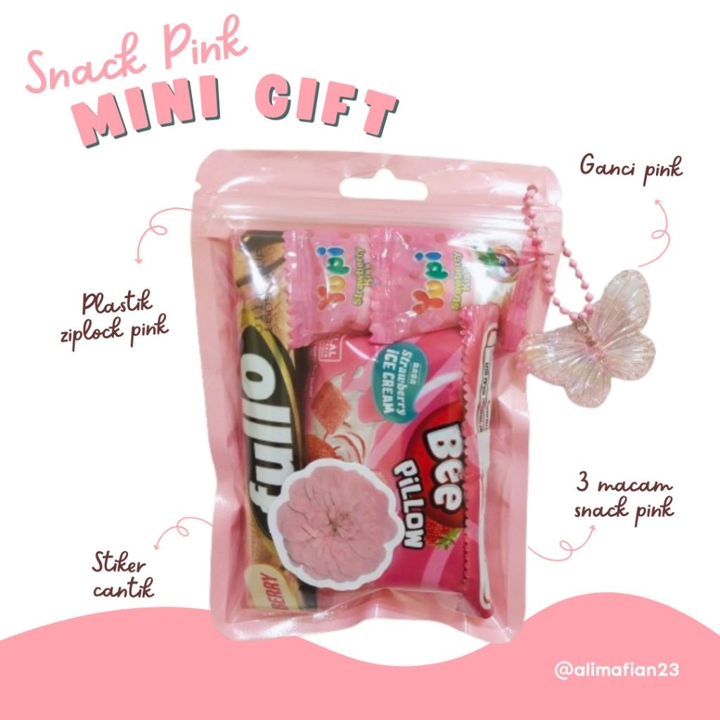 Jual Mini Gift Snack Tema Pink | Mini Hampers | Hadiah Souvenir Ulang ...