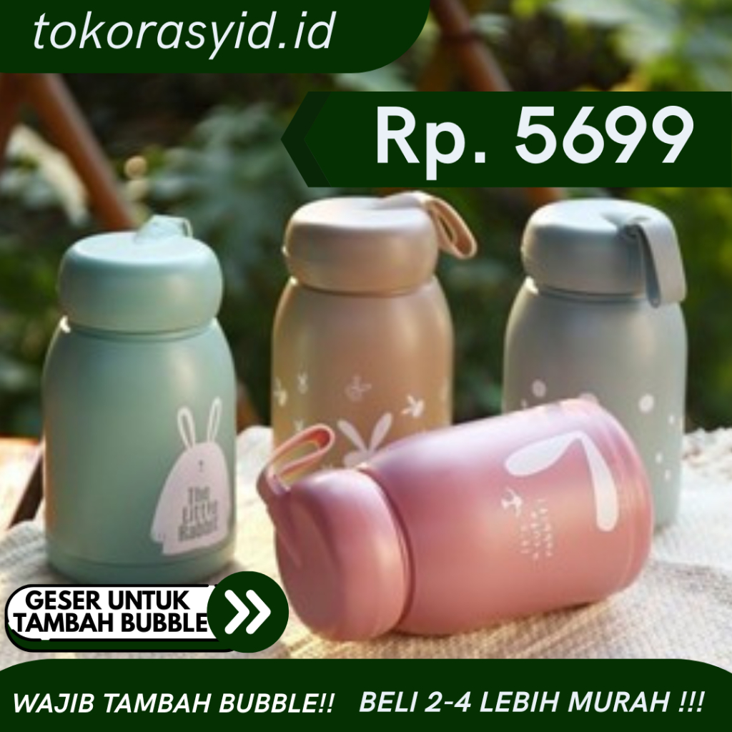Jual Botol Rabbit Botol Minum Kaca Kelinci Lucu Non Box | Shopee Indonesia