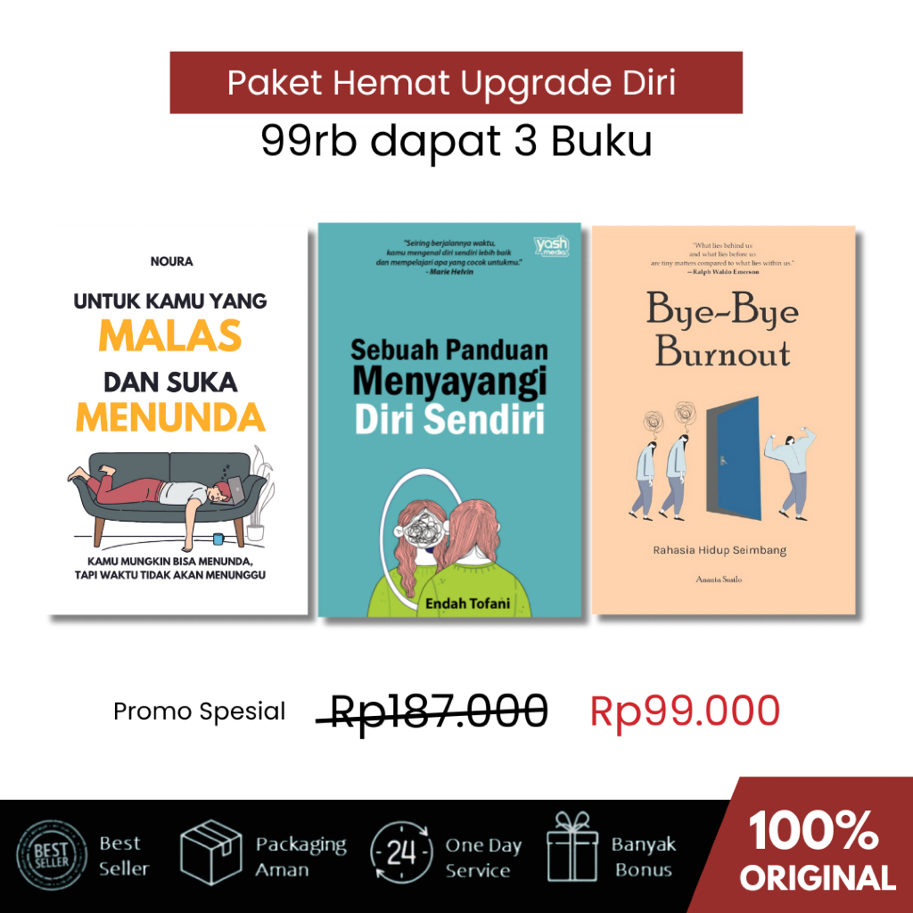 Jual Paket Hemat Upgrade Diri 99rb dapat 3 Buku - Yash Media | Shopee Indonesia