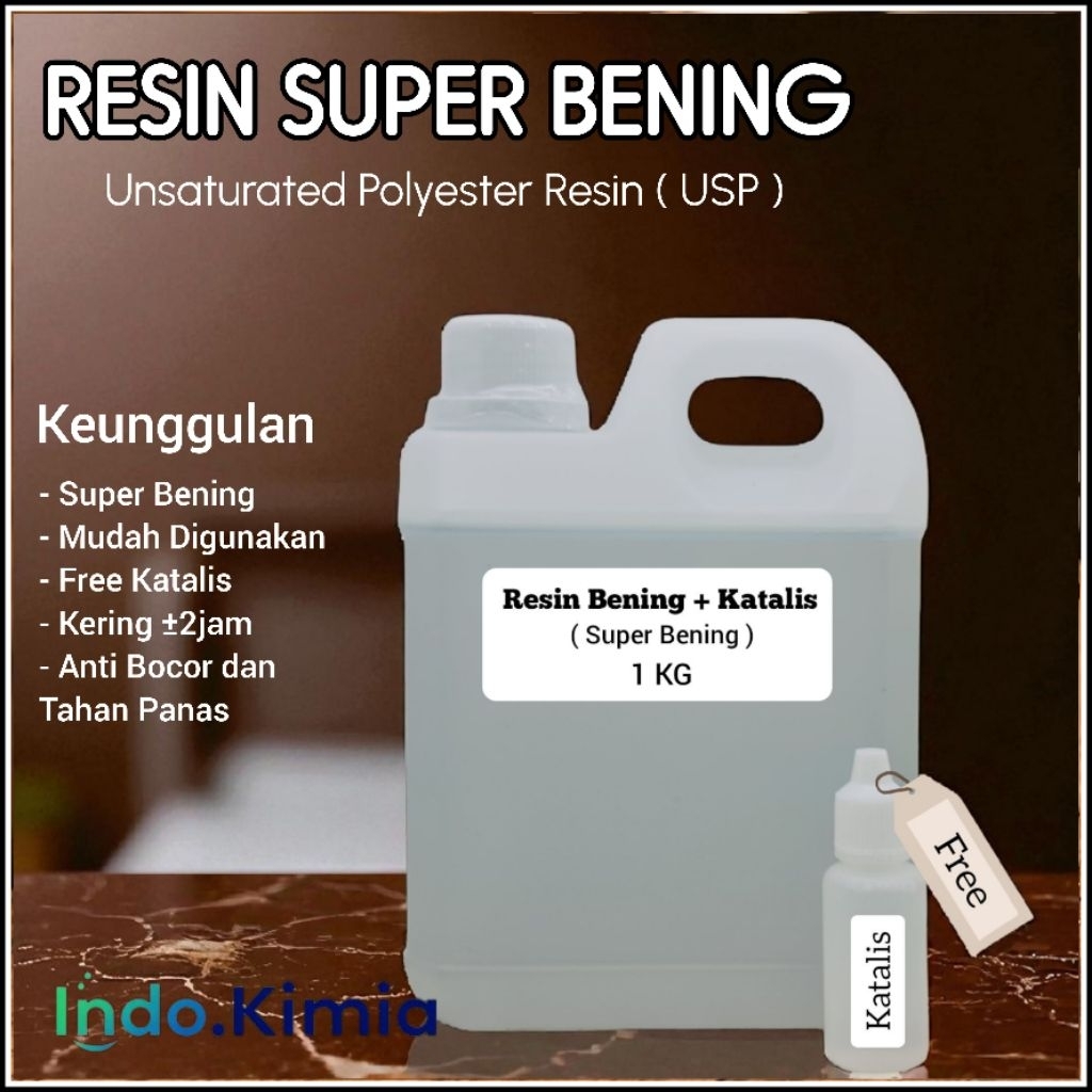 Jual RESIN SUPER BENING 1 KG + KATALIS 20 gram ( RESIN BENING 1KG FREE ...