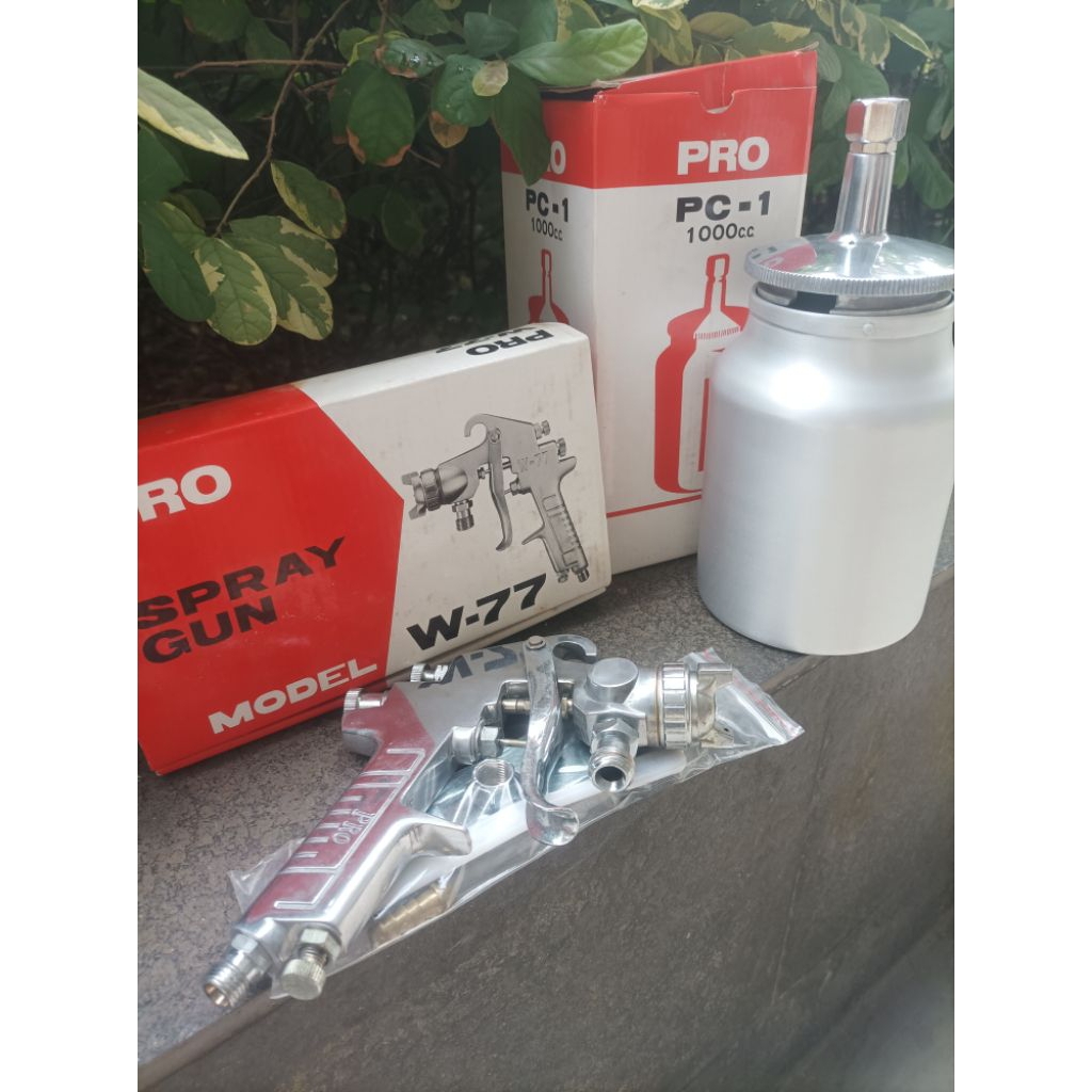 Jual spray gun pro W77 tabung bawah cat semprot spet Dico 1000Cc ...