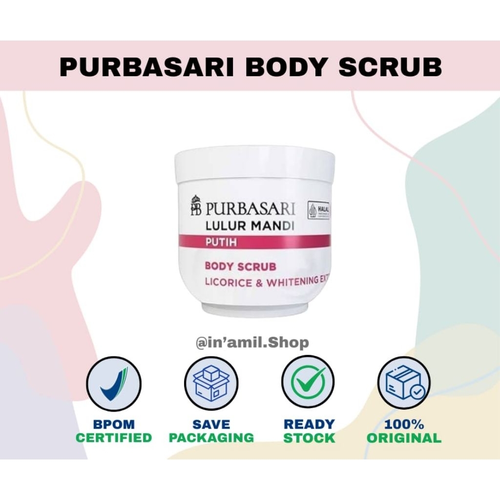Jual READY - Purbasari Lulur Mandi Putih 100 gr dan 200 gr / Body Scrub ...