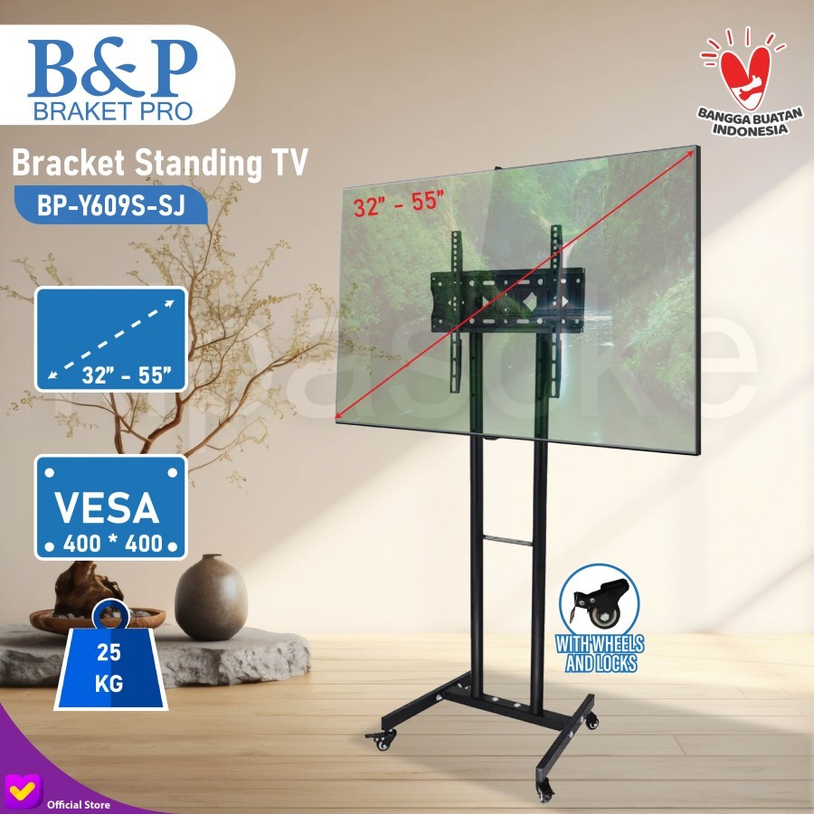Jual Bracket TV Standing / Berdiri Untuk Ukuran TV 32 Inch sampai 55 ...