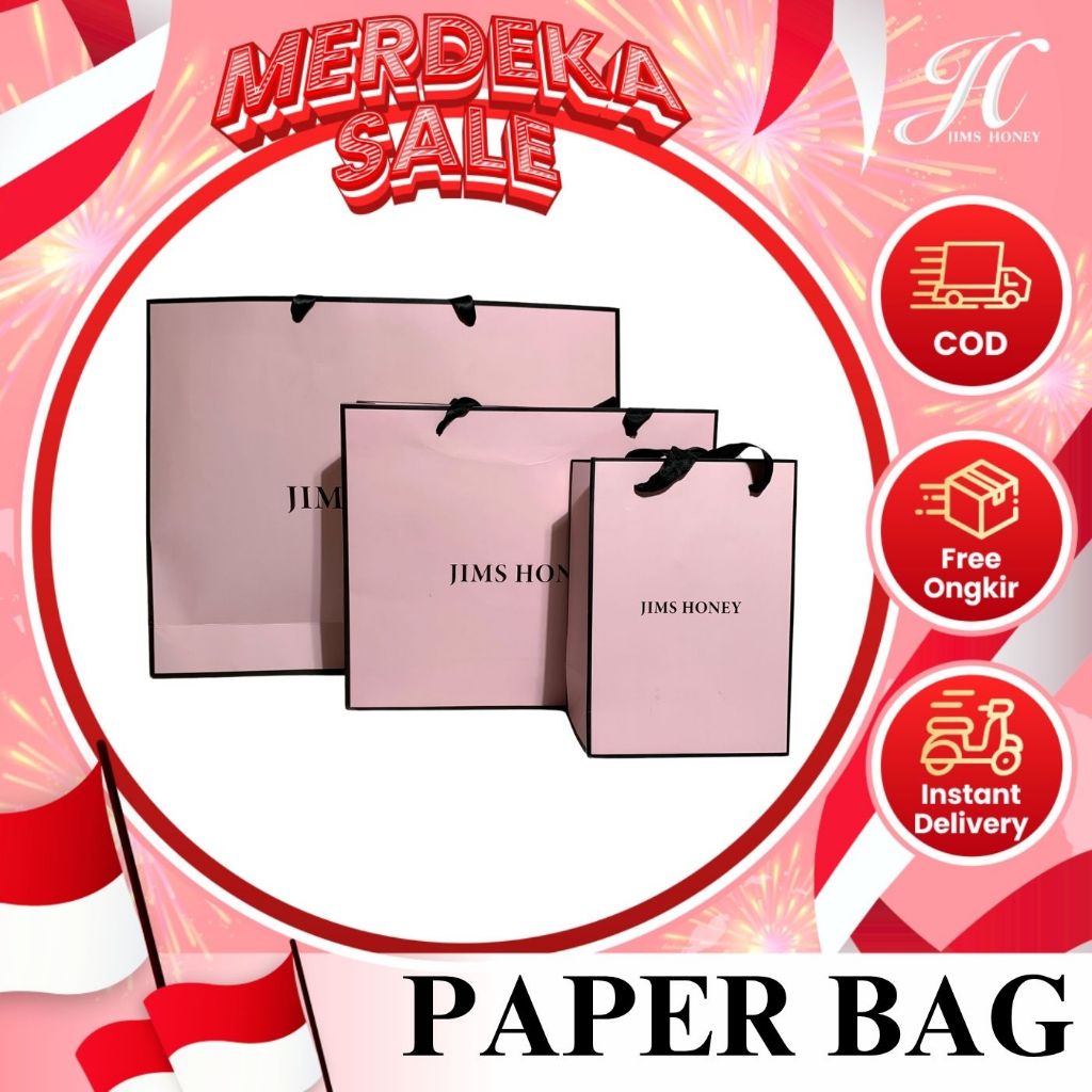 Jual PAPER BAG PACKAGING BOX DOMPET JIMS HONEY Tas Belanja Shopping Bag ...