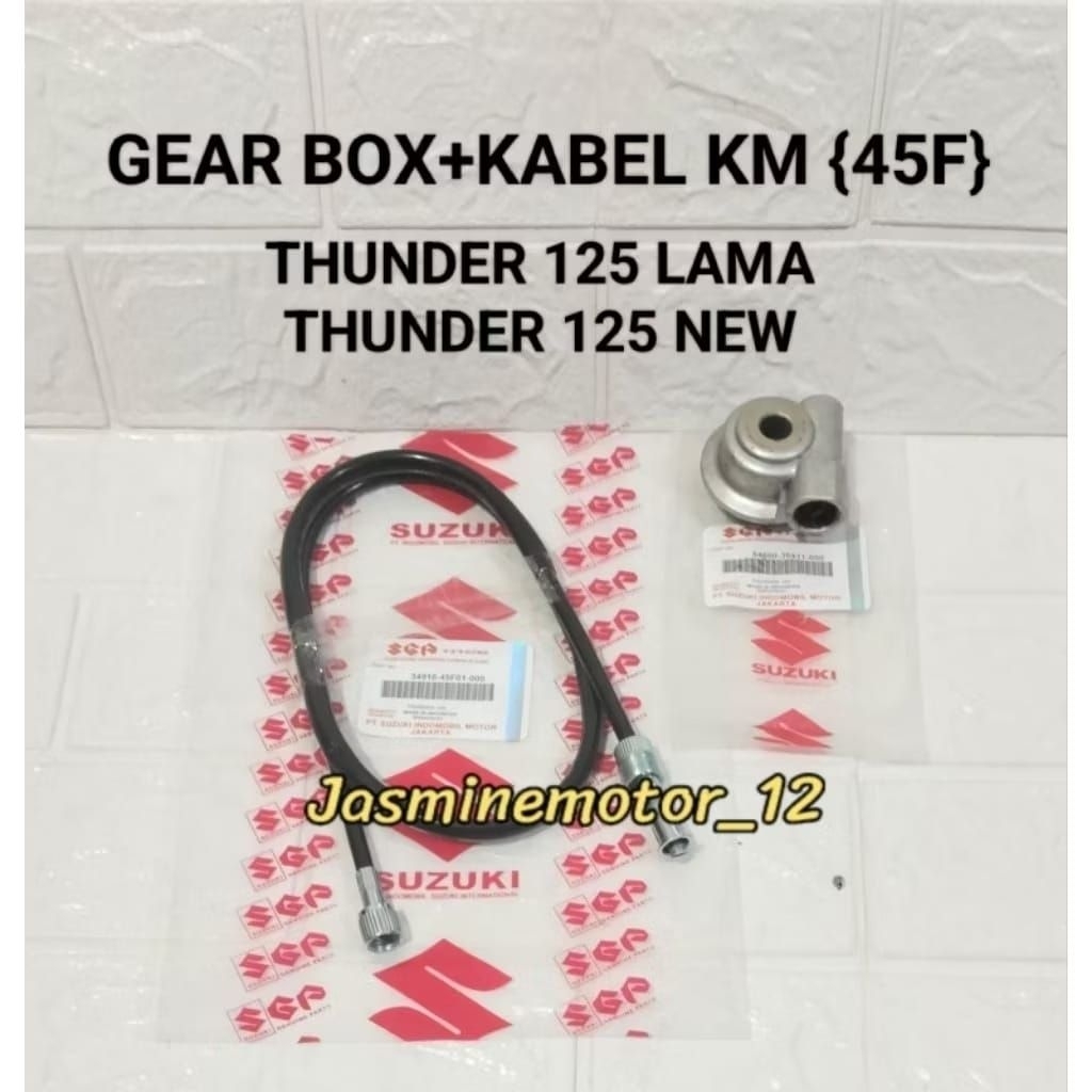 Jual KABEL KILOMETER + GEAR BOX ( 45F ) SUZUKI THUNDER 125 LAMA THUNDER ...