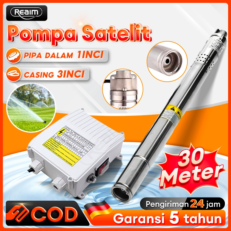 Jual Reaim 550W Pompa Satelit 0.75HP Kabel Pompa Stainless Steel Submersible Pump Air Sumur ...