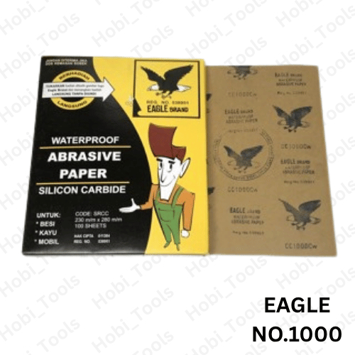 Jual EAGLE AMPLAS DUCO GRIT 1000 - SILICONE CARBIDE SANDPAPER 1000 GRIT ...