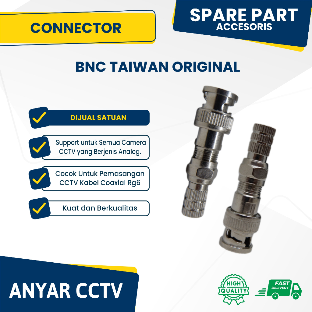 Jual CONNECTOR BNC ASLI TAIWAN 100% GUARANTEE | Shopee Indonesia