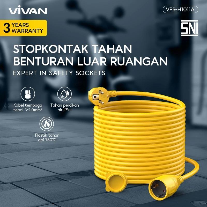 Jual VIVAN Kabel Extension Colokan Listrik Stop Kontak 3meter / 5meter ...