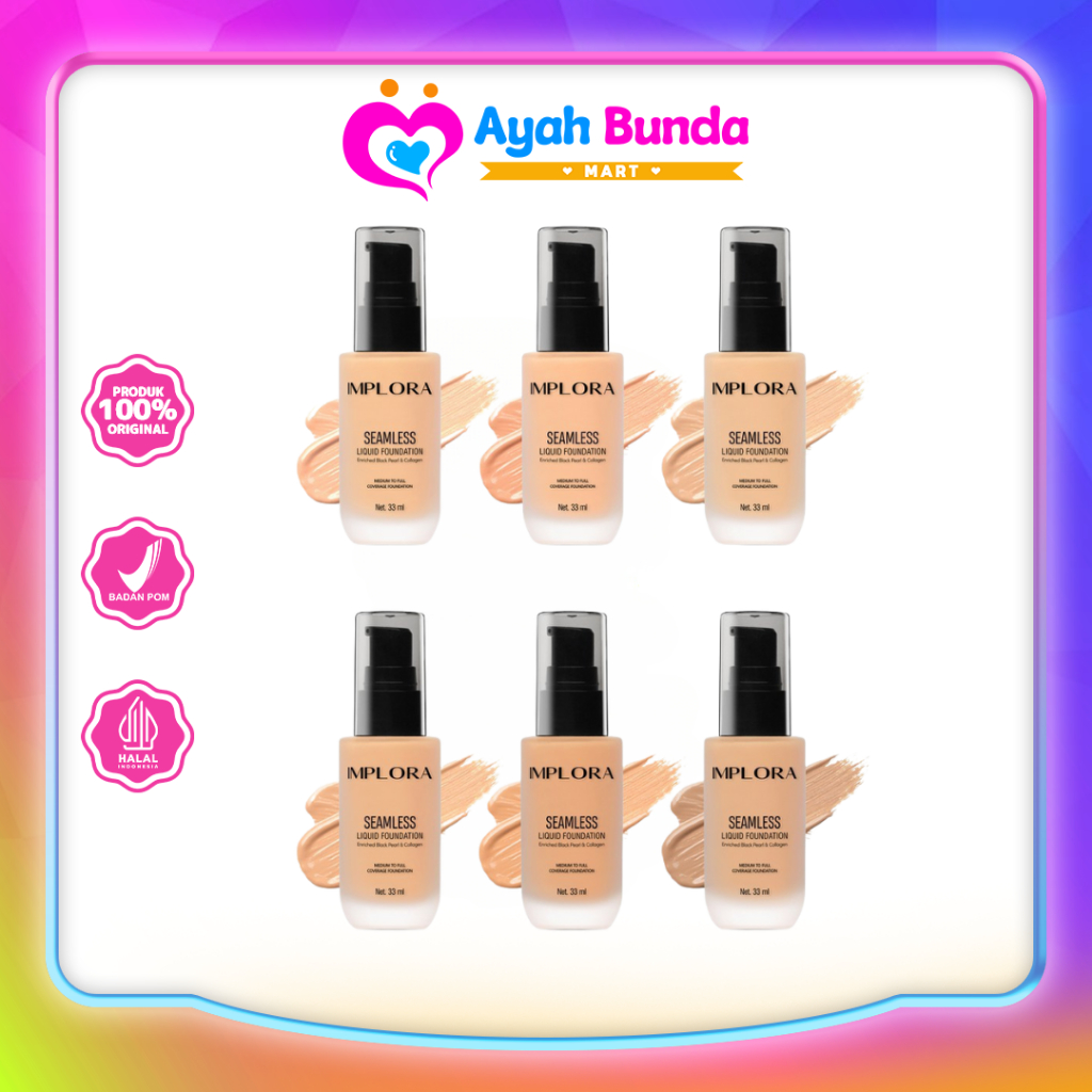 Jual IMPLORA Seamless Liquid Foundation l Ayah Bunda Mart | Shopee ...