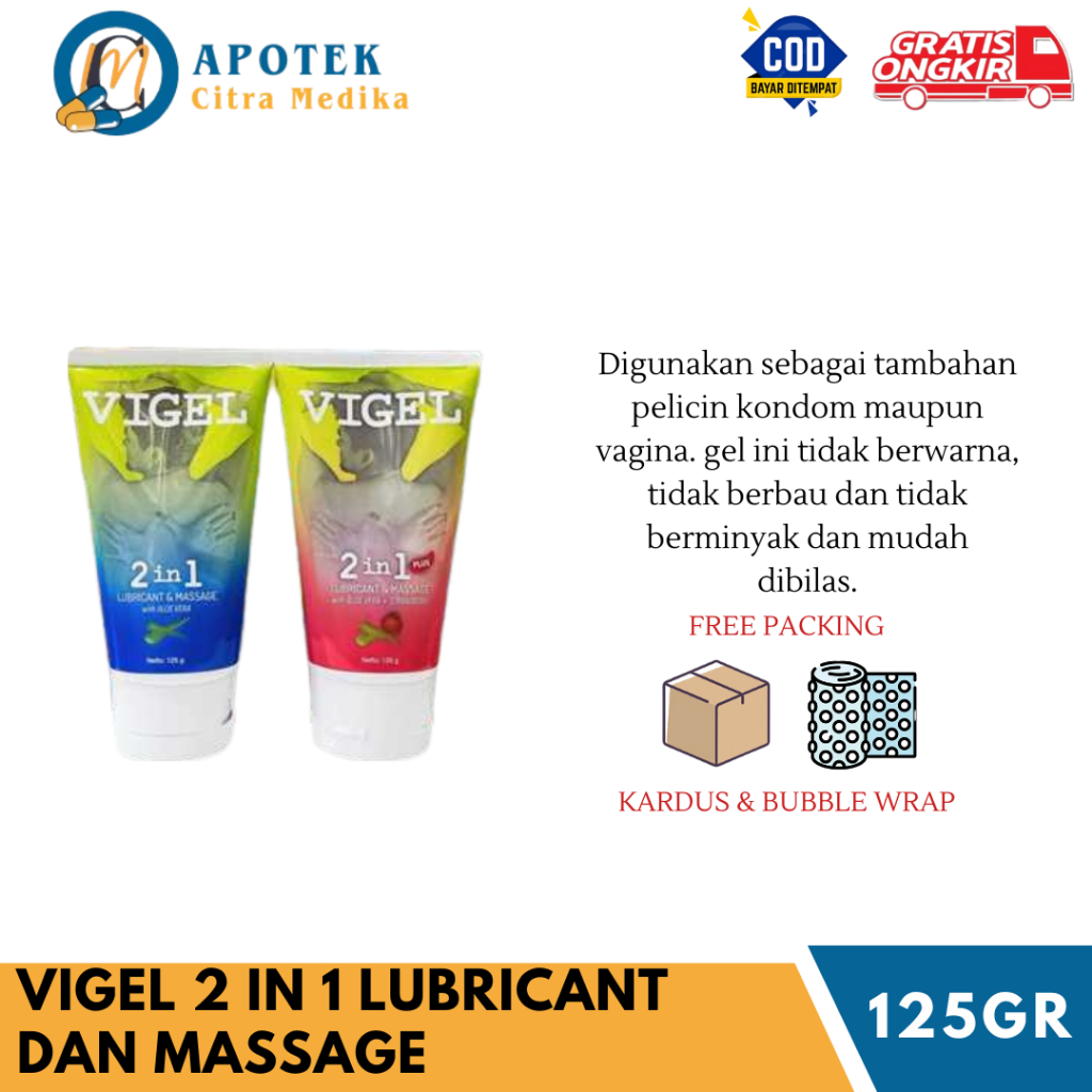 Jual Vigel 2 IN 1 𝐋𝐮𝐛𝐫𝐢𝐜𝐚𝐧𝐭 & 𝐌𝐚𝐬𝐬𝐚𝐠𝐞 𝟏𝟐𝟓𝐆𝐑 - Pelumas/Pelicin Kondom ...