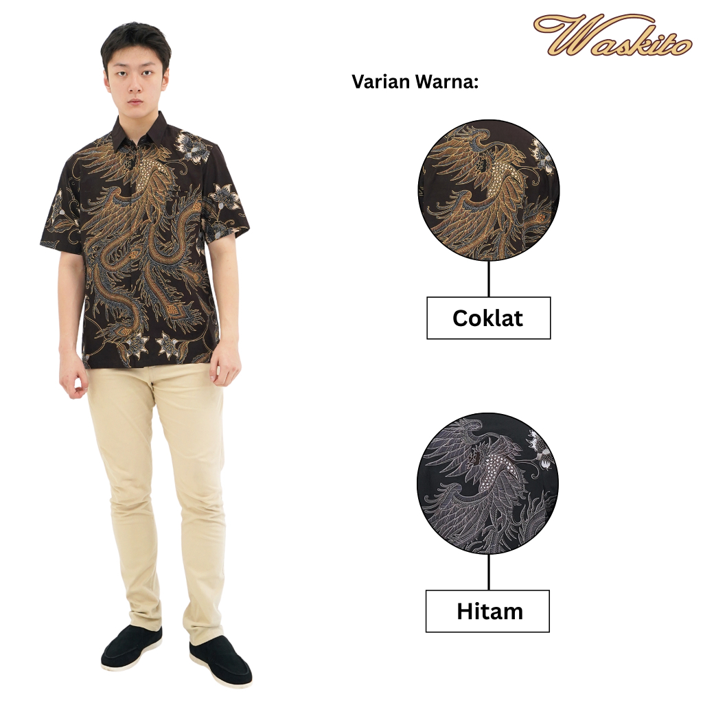 Jual Waskito - Kemeja Batik Pria Katun Premium Lengan Pendek Motif ...