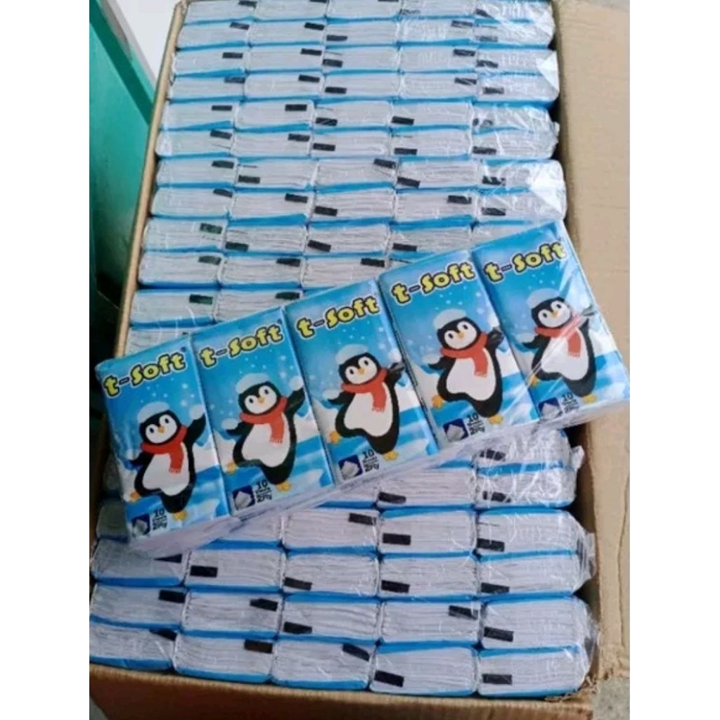 Jual ( 1 PAX isi 10 pcs biru ) T-SOFT 10in1 Tisu Pocket / Saku / Hangky ...