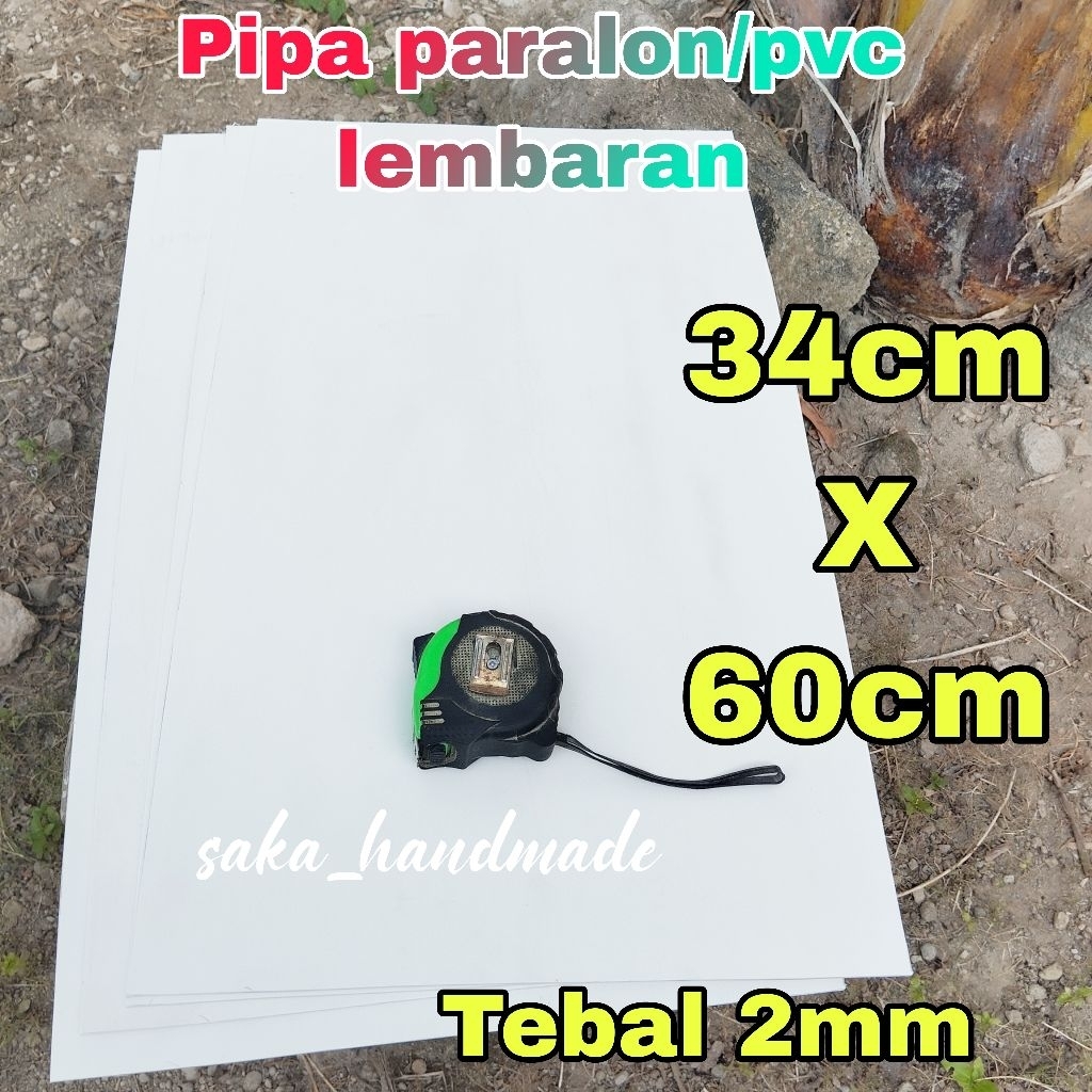 Jual PIPA PARALON/PVC LEMBARAN (34cm X 60cm) TEBAL 2mm | Shopee Indonesia