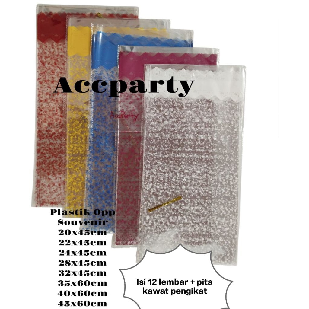 Jual Opp Bintang Souvenir 20×45 22×45 24×45 28×45 32×45 35×60 40×60 45× ...