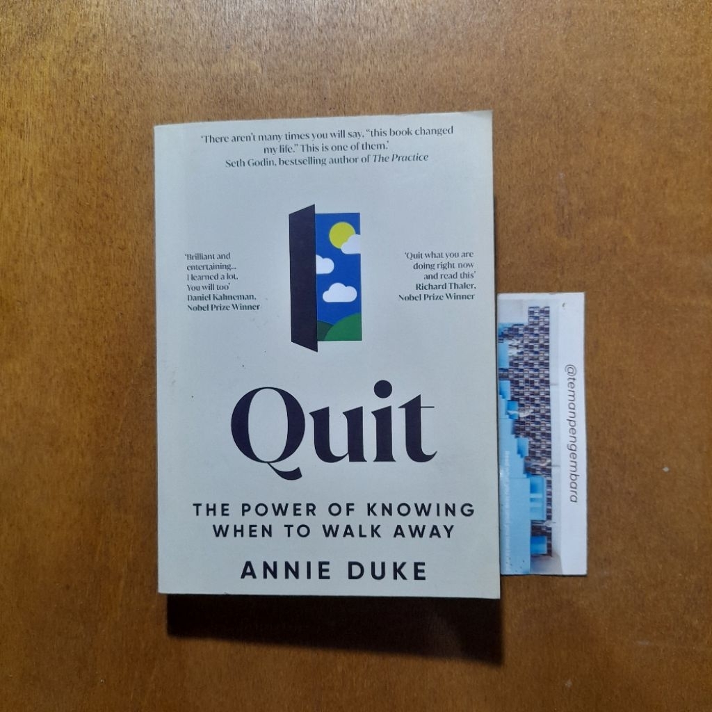 Jual Buku Quit The Power of Knowing When to Walk Away - Annie Duke ...
