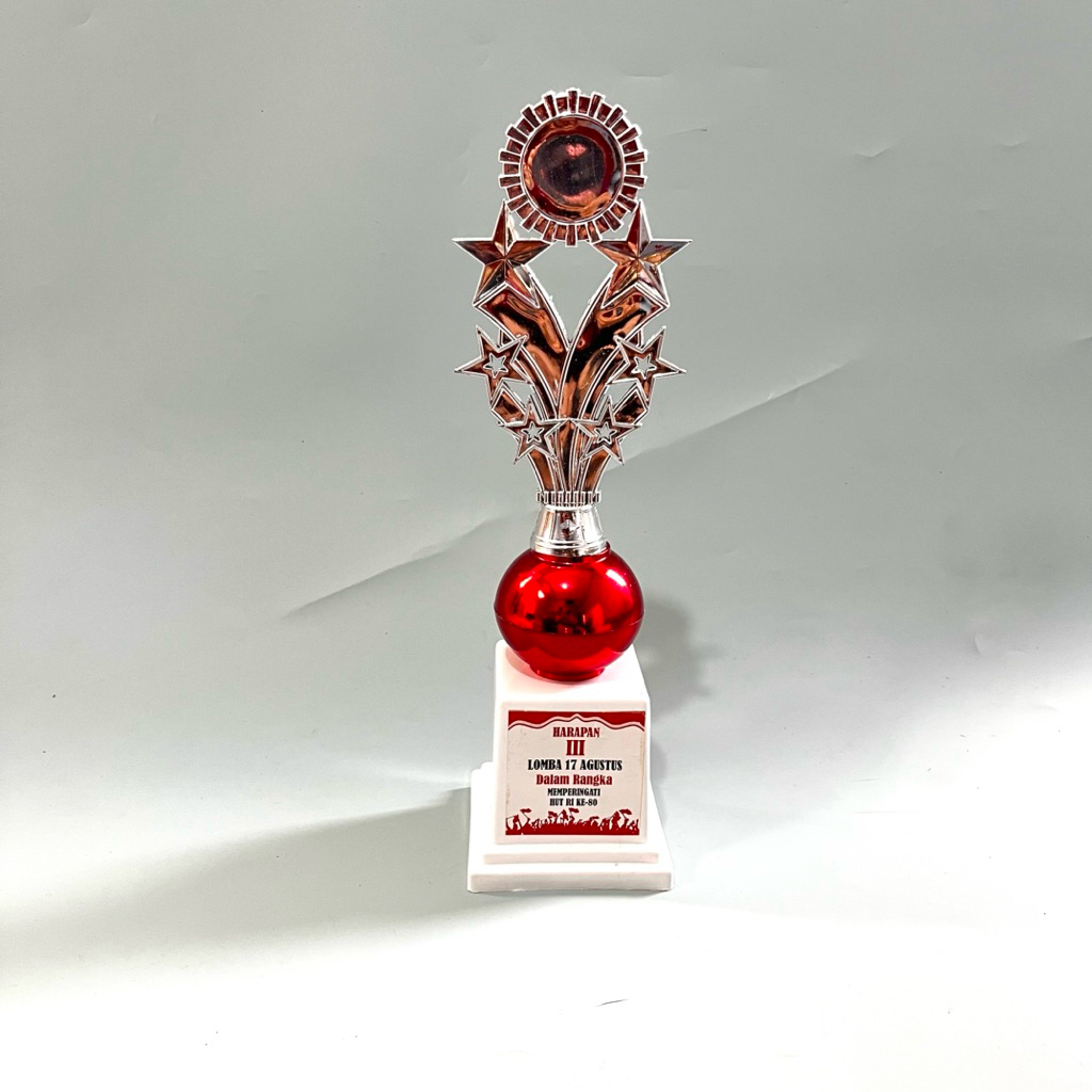 Jual Piala Silver 17 Agustus Kombinasi Cup Bola Merah Satuan Juara 1 2 ...