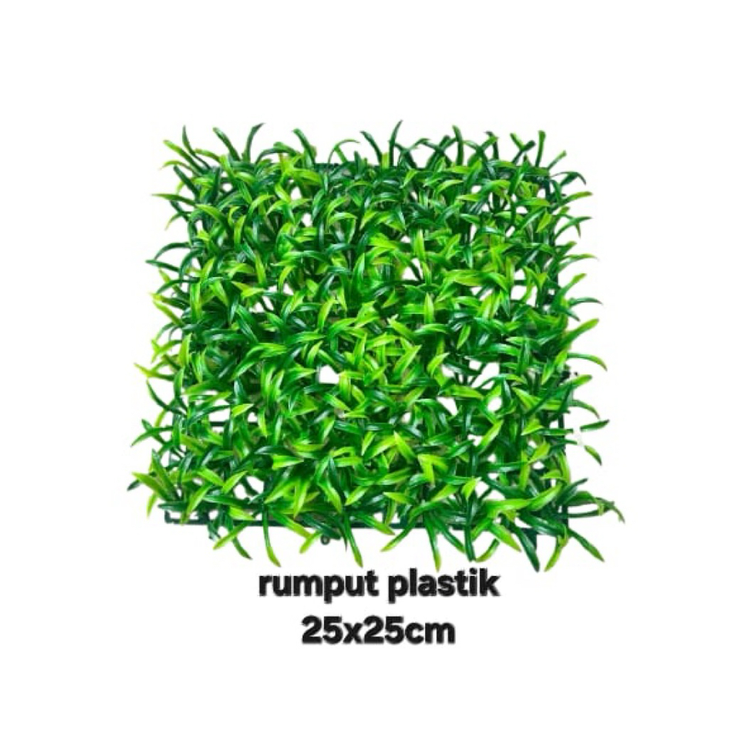 Jual rumput plastik rumput sintesis rumput dekorasi ukuran 25x25cm ...