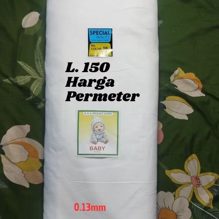 Jual Mori Kain Mori Lebar 150 Harga Permeter Kain Kafan Kain Mori Putih ...
