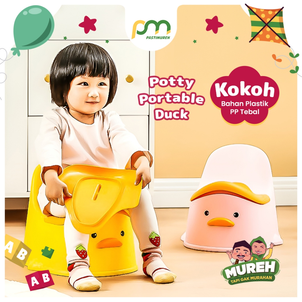 Jual PASTIMUREH | Baby Potty Portable Duck Cartoon / Pispot Anak ...