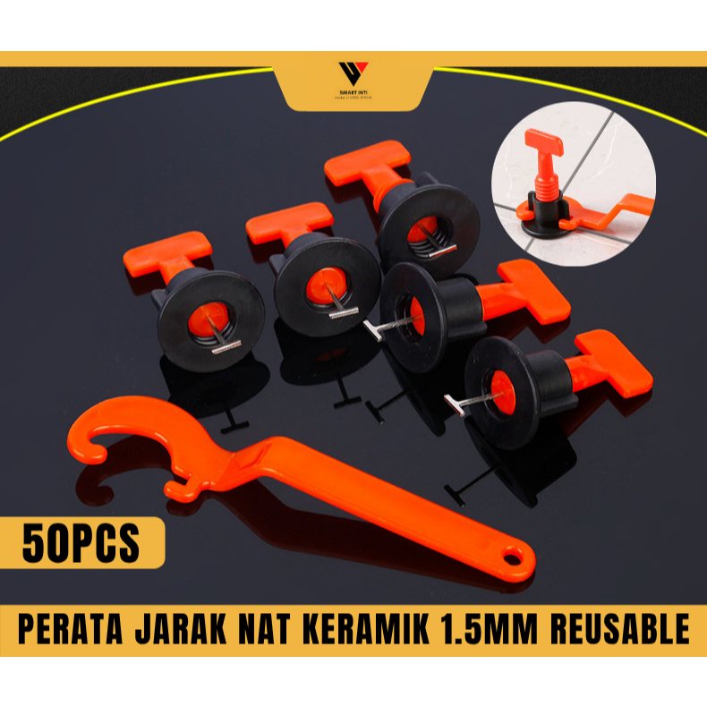 Jual REUSABLE Alat Perata Jarak Nat 1.5mm keramik perata granit Pin 1 ...