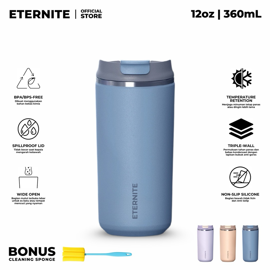 Jual ETERNITE Sip-Mug 12oz [12hours Cold | 12hours Hot] Insulated ...
