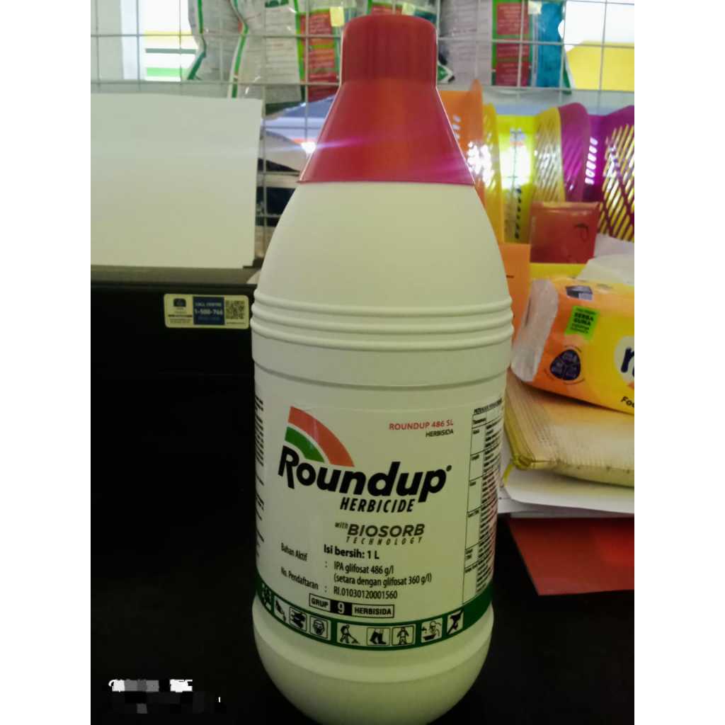 Jual Roundup 486 SL - Herbicide Biosorb 1L / Roundup 1 liter original ...