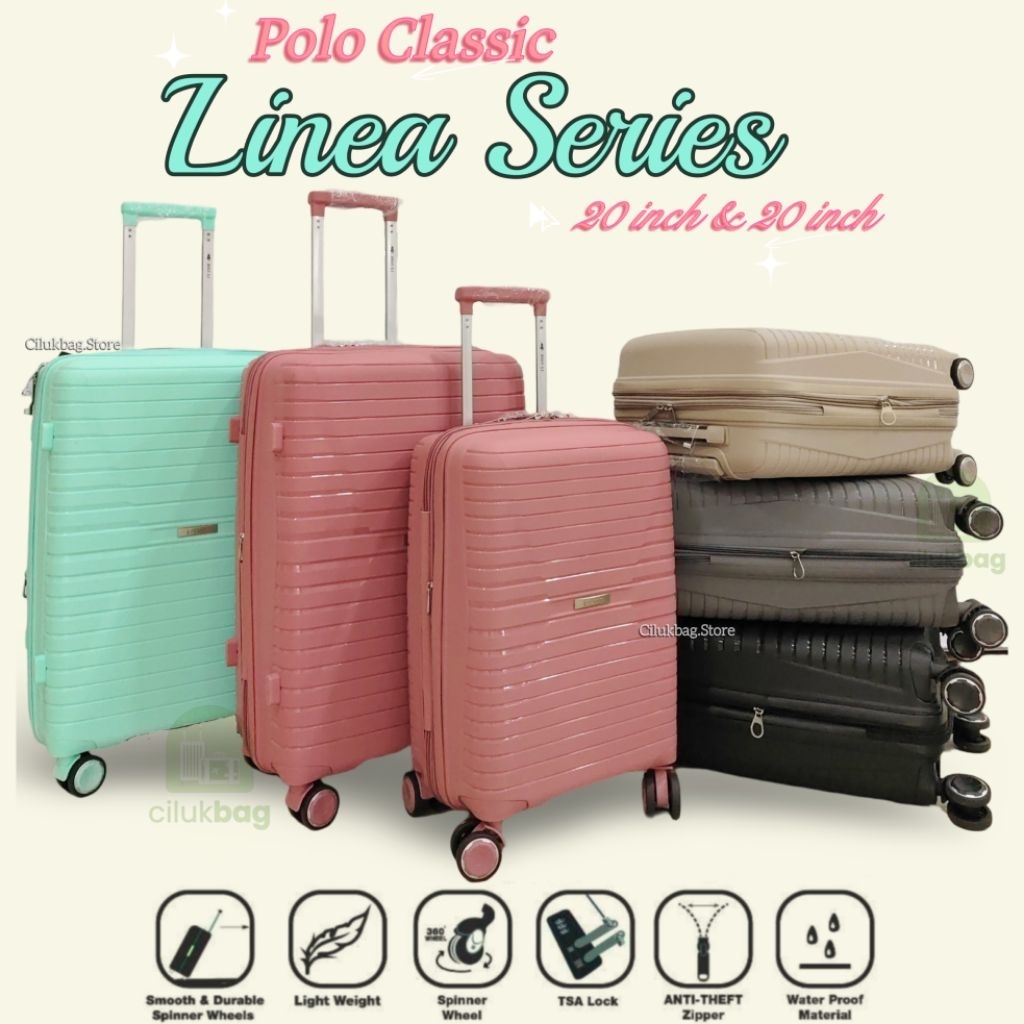 Jual Koper Polo Classic Bahan Polycarbonate New Series Bagasi 24 Inci ...