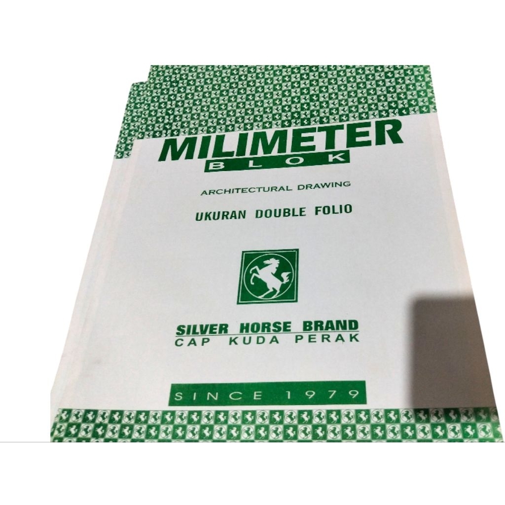 Jual Milimeter Block ukuran double folio cap kuda perak | Shopee Indonesia